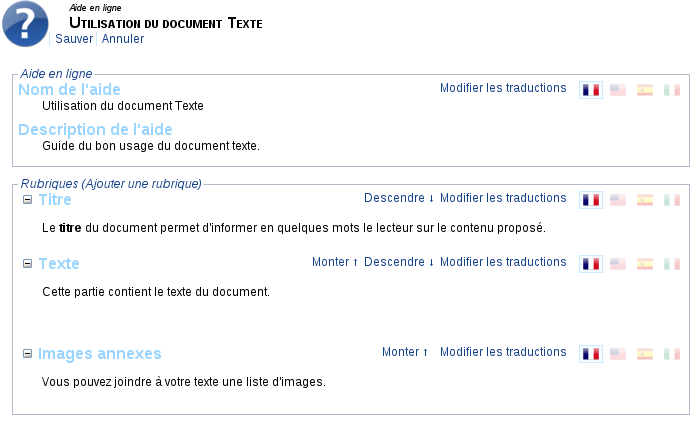 Mise en place d'une aide en ligne : Paramétrage de l'aide en ligne ...